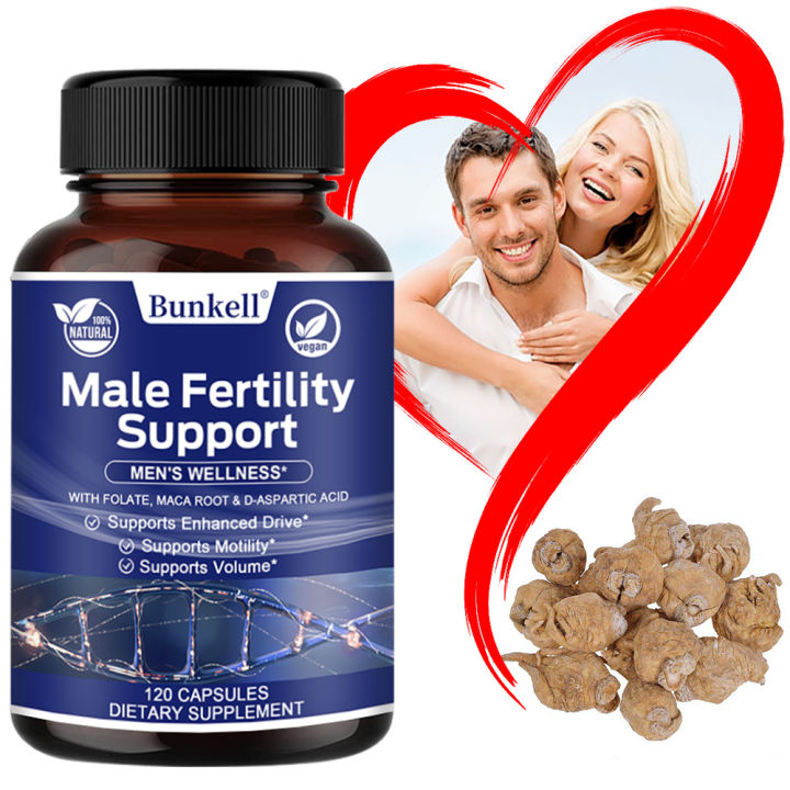 Men's Advanced Fertility Supplement with Coenzyme Q10, Maca Root, Folic ...