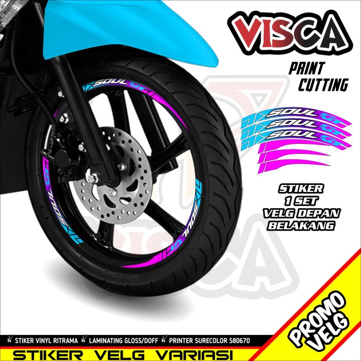 Stiker Velg List Velg Motor Stiker Velg Soul GT Bunglon 2 | Lazada ...