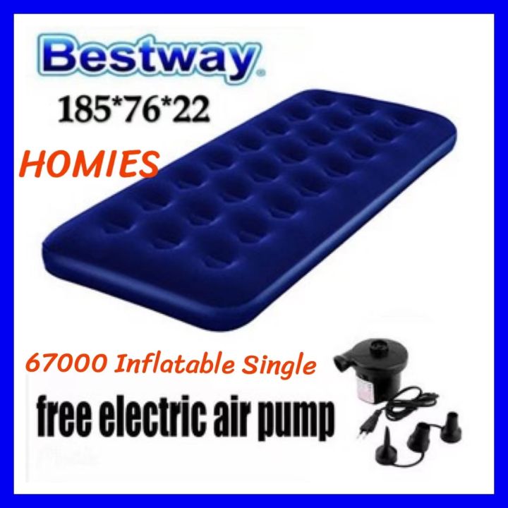 Homies Bestway 67000 Inflatable Single Person Air Bed WITH FREE Manual ...