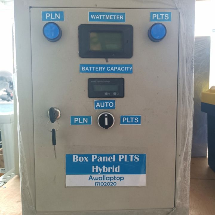 paket lengkap panel PLTS panel surya solar cell inverter SCC ATS ...