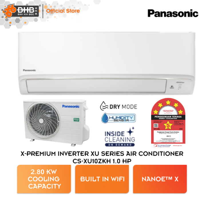 Panasonic X-Premium Inverter R32 XU Series Air Conditioner 1.0HP Built ...