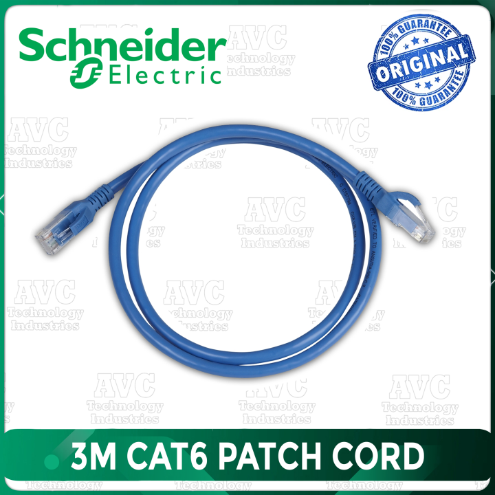 SCHNEIDER CaT6 Patch Cord UTP 3Meters | Lazada PH