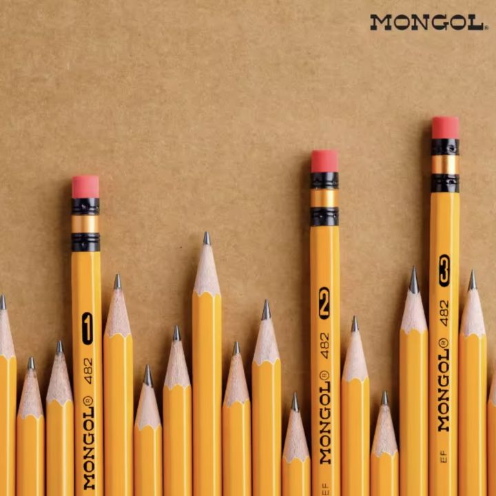 12in1/No.2 Original Mongol pencil w/eraser,eberhard faber pencils,lapis ...