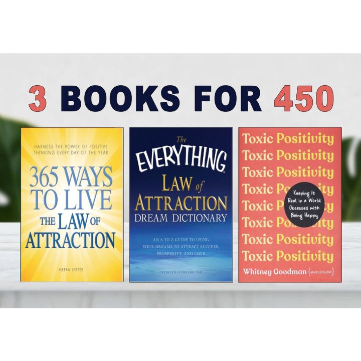 Everything Law Attraction 365 Ways to live Toxic Positivity | Lazada PH