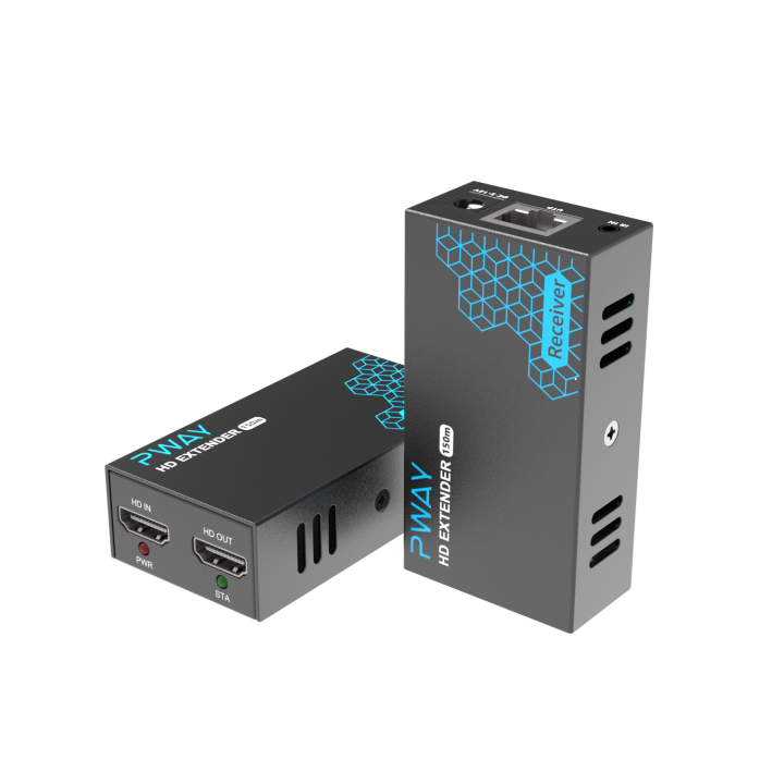 PWAY 200M HDMI Extender Uncompressed Transmit Up To 200m 1080P60HZ HD ...