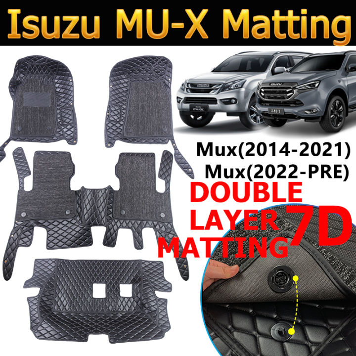 Double Layer Floor Matting for 2014 to 2024 Isuzu MUX OEM Floor Mats ...