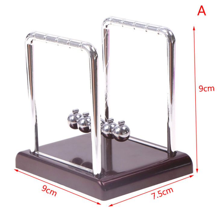 Sky Wing Crafts Newton's Cradle Desk Table Decor Metal Pendulum Ball ...