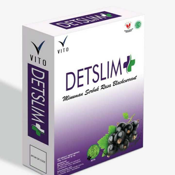 DETSLIM RASA BLACK CURENT / DETSLIM VITO 1 BOX ISI 10 SACHET | Lazada ...