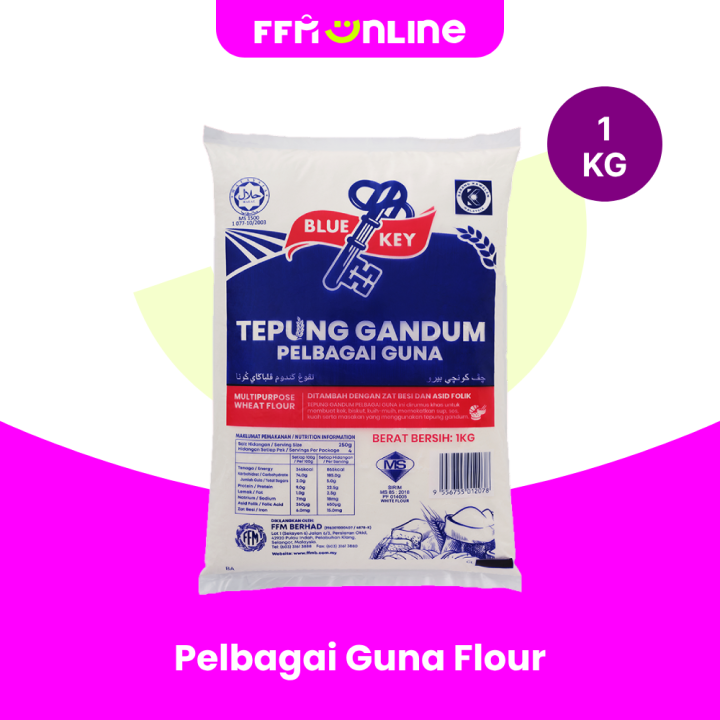 Blue Key Pelbagai Guna Flour 1kg | Lazada