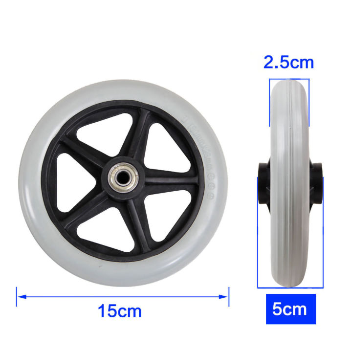 Wheelchair Front Wheel 6 Inch Wheelchair Casters Small Cart Rollers ...