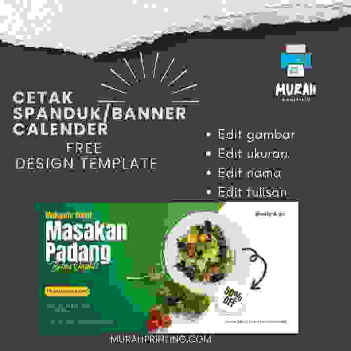 bikin spanduk banner masakan padang bisa custom design | Lazada Indonesia