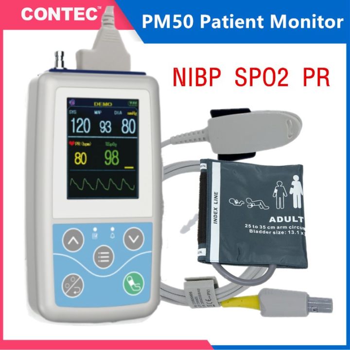 CONTEC PM50 Portable patient monitor ambulatory blood pressure monitor ...