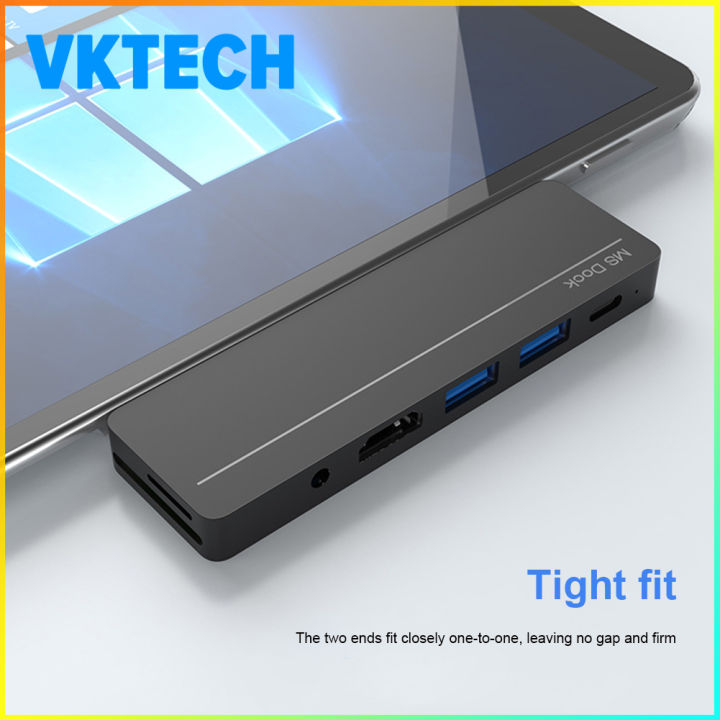 [Vktech] Dual Type-C Adapter Hub Dock for Surface Pro x/Pro8 USB ...
