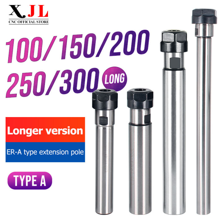 ER-A Type Extension Rod Collet Chuck Holder E8 ER11 ER16 ER20 Engraving Machine ER Straight ...