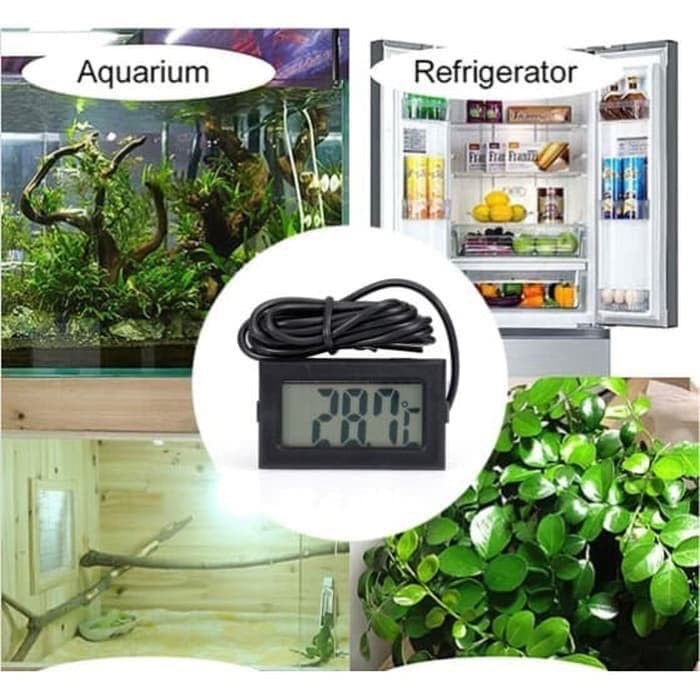 TERMOMETER DIGITAL MINI THERMOMETER WITH PROBE SUHU RUANGAN BADAN AC ...