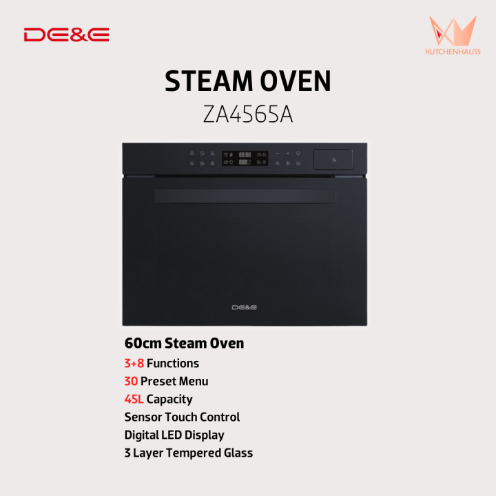 DE&E 45cm/45L Built-in Steam Oven ZA4565A | Lazada