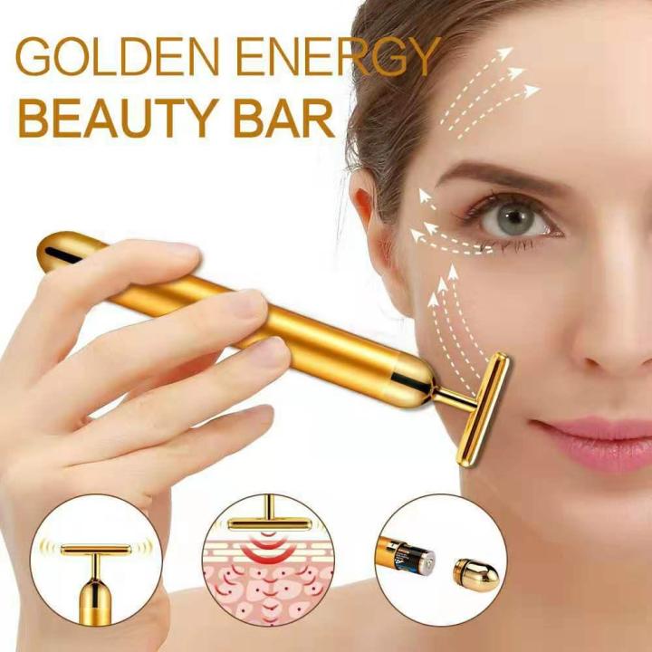 Energy Beauty Bar 24k Golden Pulse Vibrating Facial Beauty Massager ...