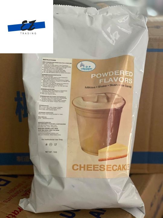 Cheesecake Powder Top Creamery Brand 1kg - EZ Trading Milktea Supplies ...