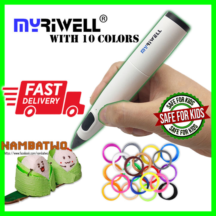 Myriwell PCL 3D Pen DIY 3D Printer Low Temperature 3d Printing Pen Best ...