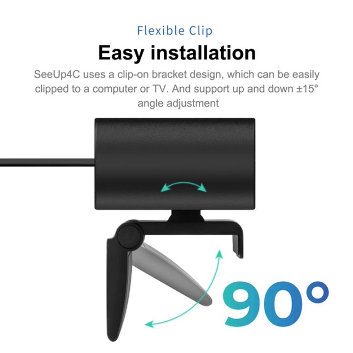 4K Camera USB Webcam Video Conference Camera with Microphone and ...