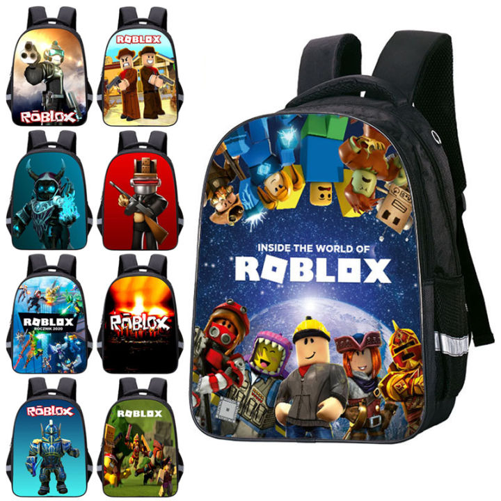 3D Roblox Student Bag Korean Student Backpack Bag Backpack Cartoon ...