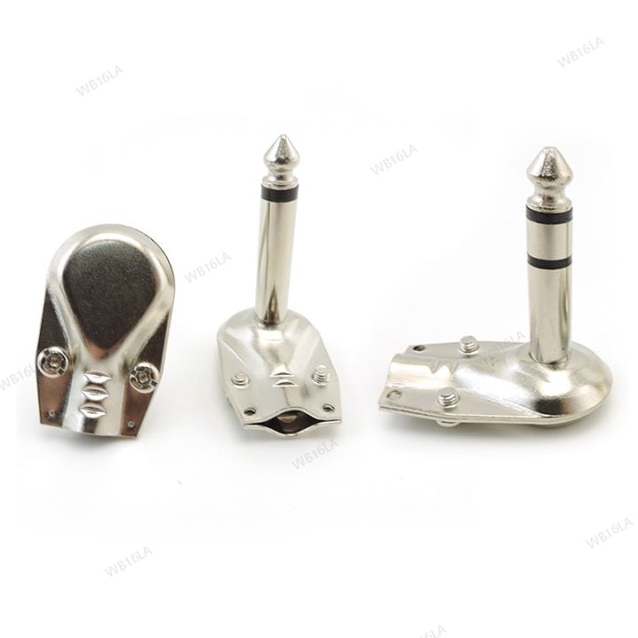 6.35 mm audio Mono/Stereo 2/3 Pole Jack Plug Connector 6.35mm 90Degree ...