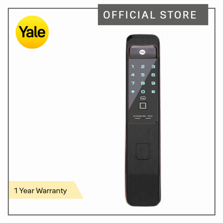 Yale YMI70 - Push & Pull Digital Door Lock - Black | Lazada PH