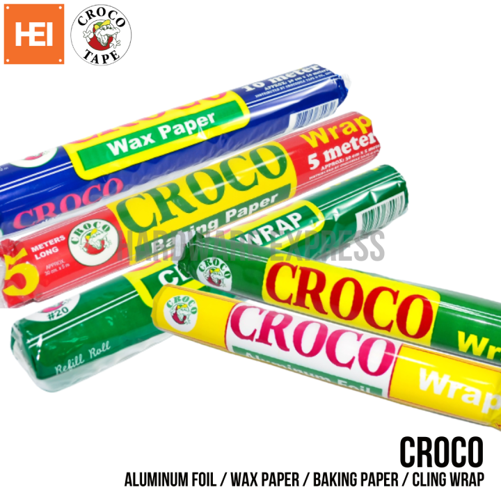 Croco Wax Paper / Aluminum Foil / Cling Wrap / Baking Paper | Lazada PH