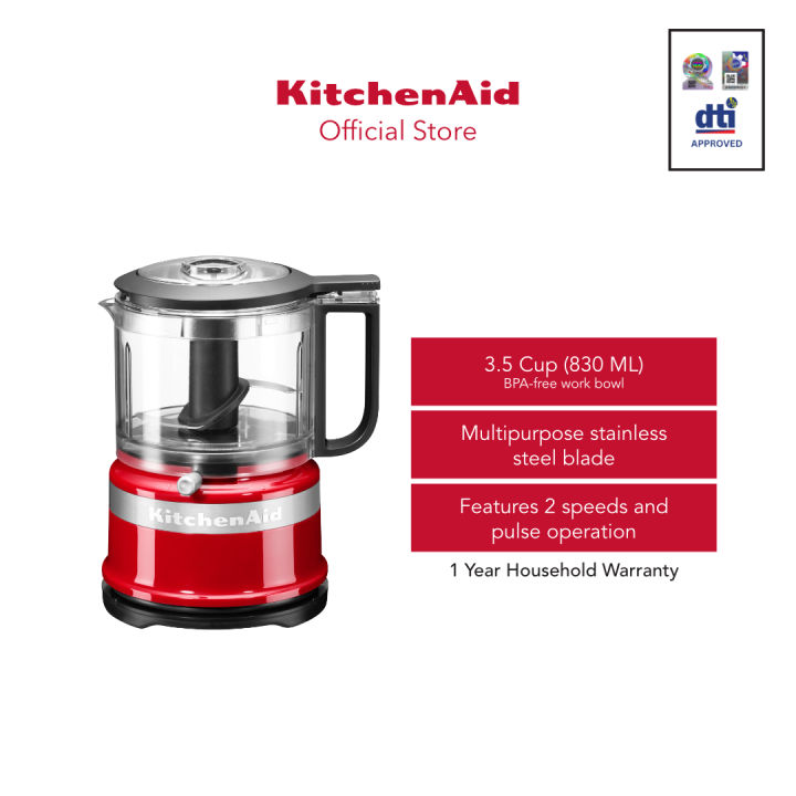 KitchenAid 3.5 Cup (830 ML) Mini Food Processor / Chopper, 220 V with ...