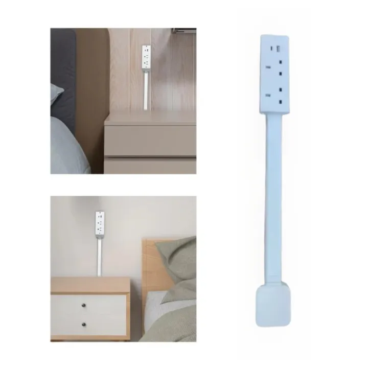 ALLLUCK Xoay 180 ° Bộ mở rộng ổ điện Không cần đục lỗ Chiều dài có thể ...