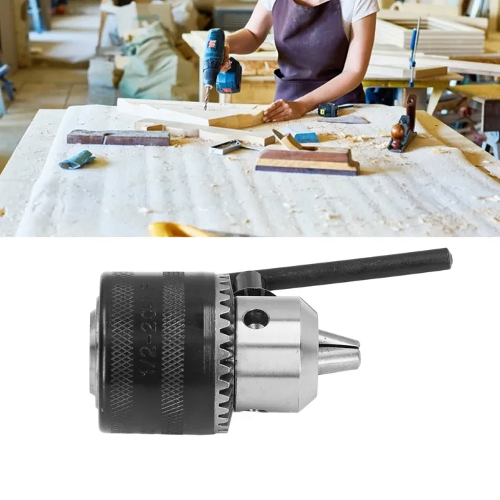 Drill Chuck Adapter 1.5-13mm Quick Connect Chucks with Round Shank for ...