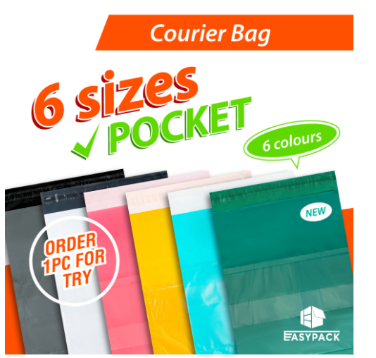 EASYPACK 1PCS Courier Bag 【With Pocket】 Parcel Bag Packaging Bag Parcel ...