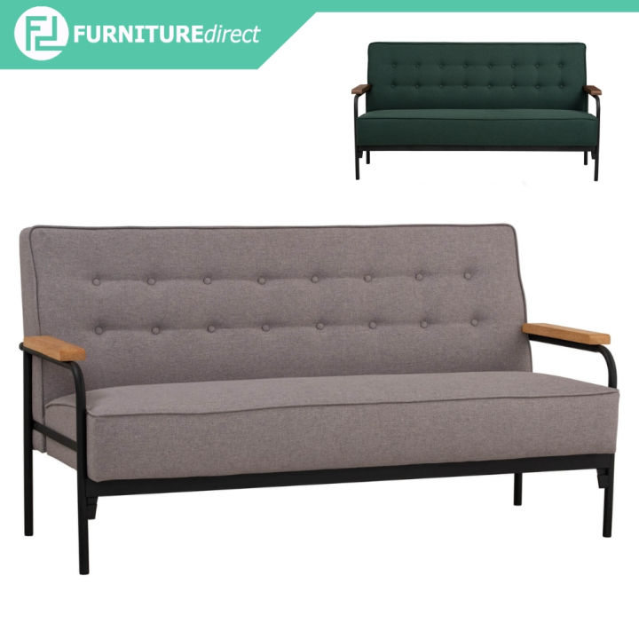 LOFT Design DALE 1 2 3 Seater Retro style Industrial Sofa metal frame ...