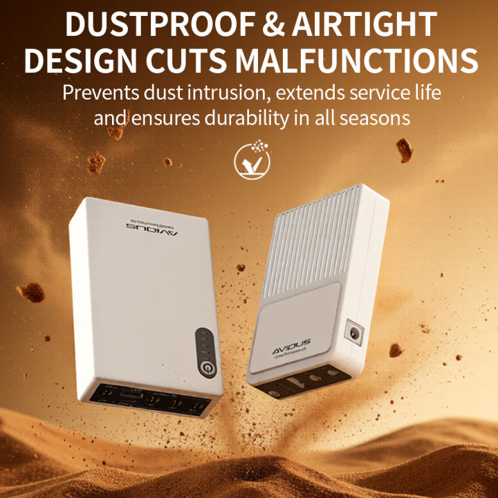 AVIDUS S200 20000mAh 2A Large Capacity Mini UPS Backup Power Supply 5V ...
