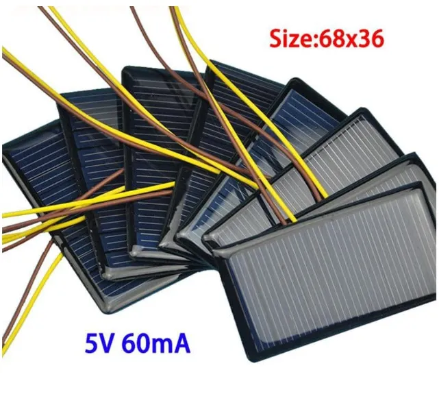 SOLARCELL PANEL SURYA TENAGA MATAHARI SOLAR CELL KECIL 68*36mm MINI 5V ...