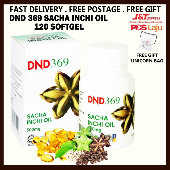 DND 369 60 SOFTGEL sacha inchi oil 500mg softgel (60’) DND SACHA INCHI ...