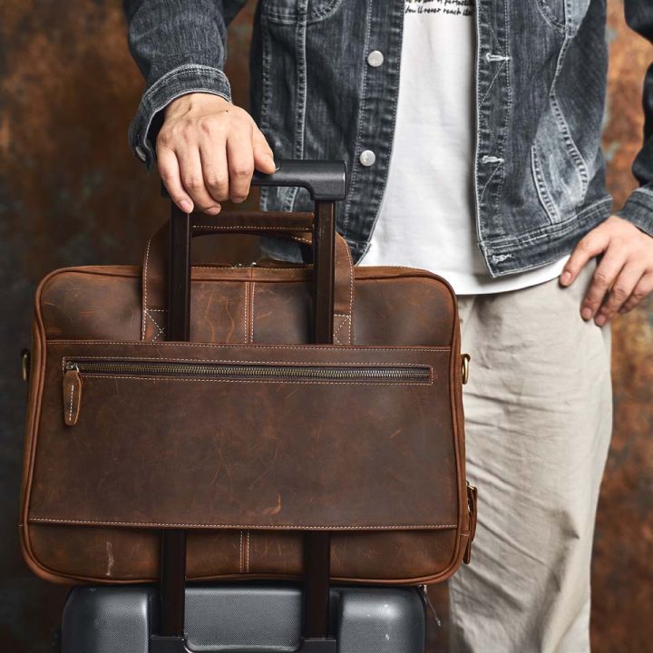 Genuine Leather Backpacks Briefcases Office Bags Leather Laptop Bags ...