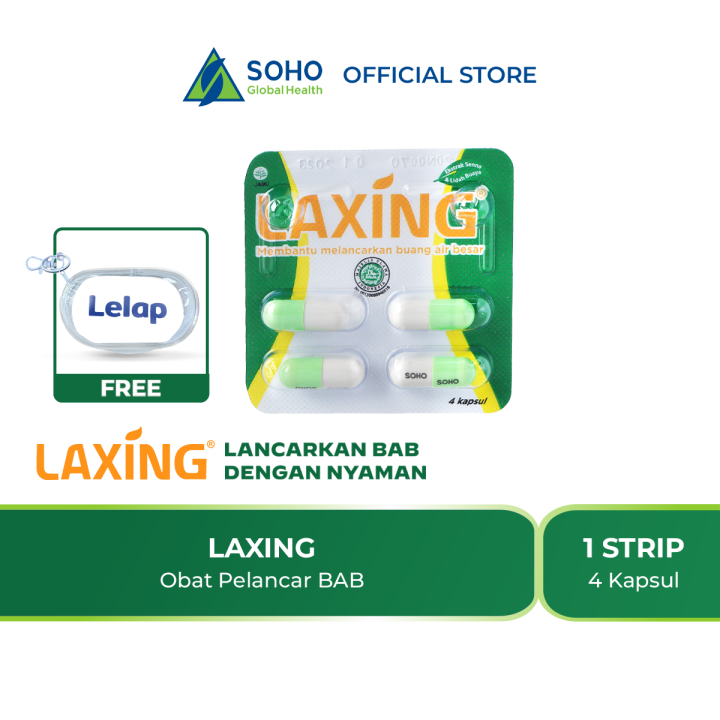 Laxing Pencahar Herbal Alami / Begah / Sembelit / Konstipasi 1 strip ...