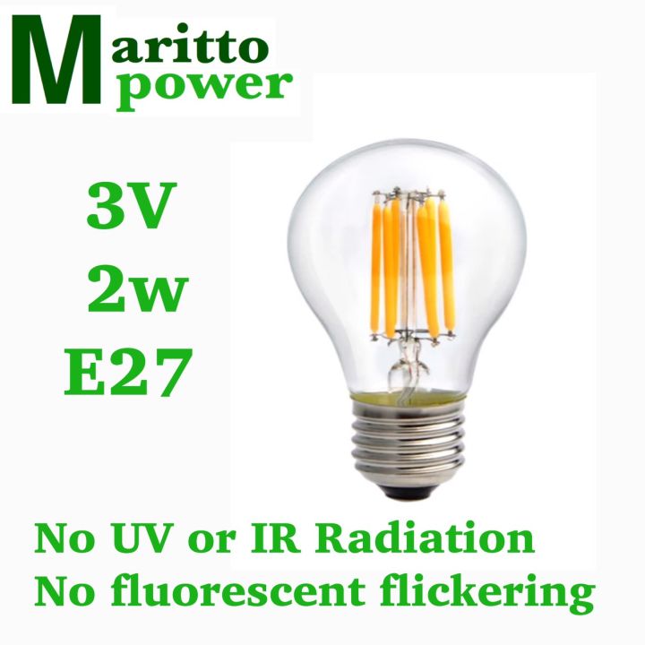 3V 2W/4W dc led filament led bulb E27 | Lazada.co.th