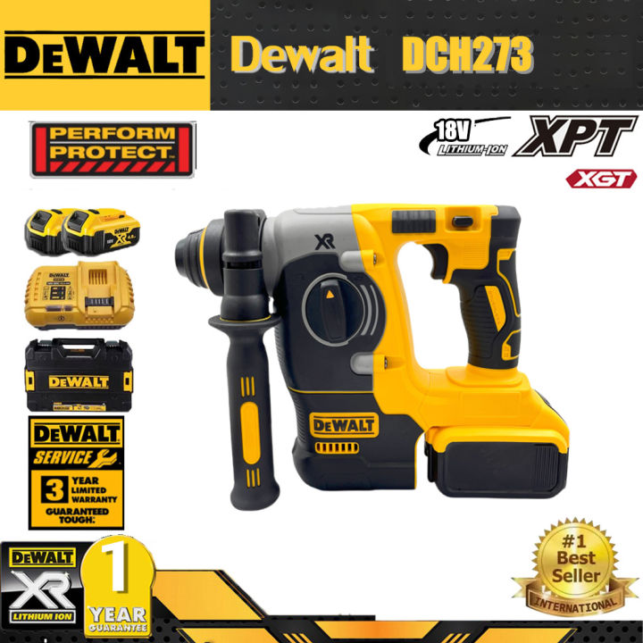 【ของแท้รับประกัน】DEWALT สว่านโรตารี่ไร้สาย 3 ระบบ 20V. รุ่น DCH273B ...