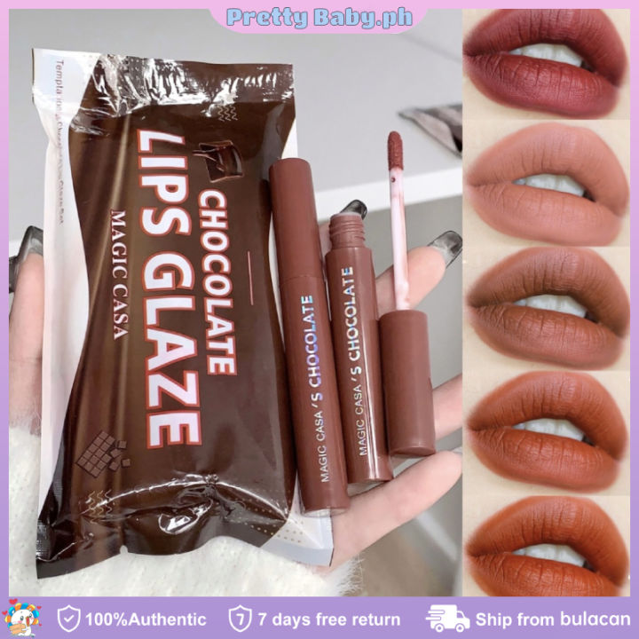 5pcs/set MAGIC CASA Chocolate Lip Glaze Matte Long Wearing Non-fading ... 5pcs/set MAGIC CASA Chocolate Lip Glaze Matte Long Wearing Non-fading ...