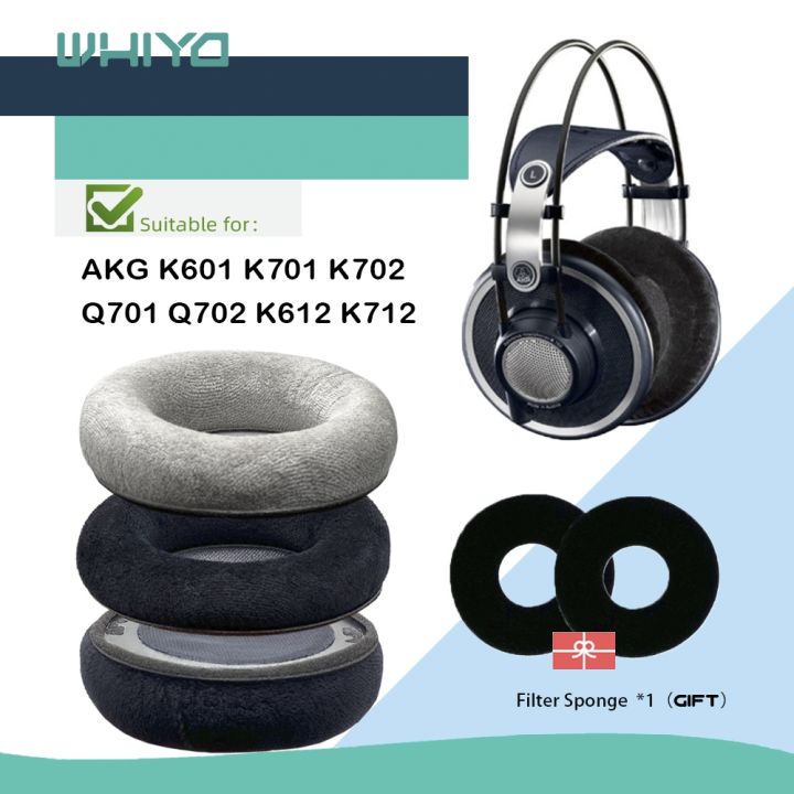 Whiyo Replacement Ear Pads for AKG K702 K701 K601 K612 K712 Q701 Q702 Headphones Cushion Sleeve ...