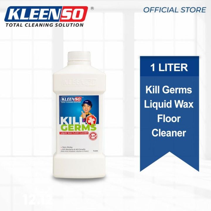 Kleenso Kill Germ Liquid Wax Floor Cleaner (1 Liter) | Lazada