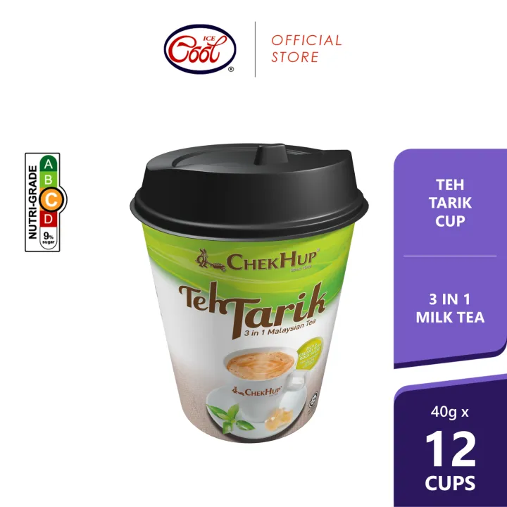 CHEK HUP Teh Tarik 3 in 1 (ORIGINAL) [12 CUP] | Lazada Singapore