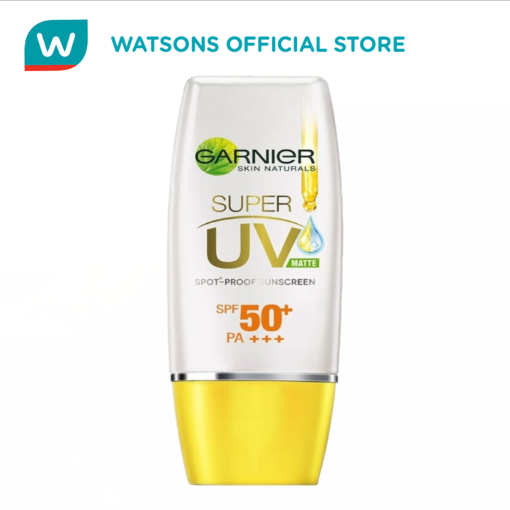GARNIER Bright Complete Super UV Matte Spot Proof Sunscreen SPF 50+ 30ml Bottle | Lazada PH