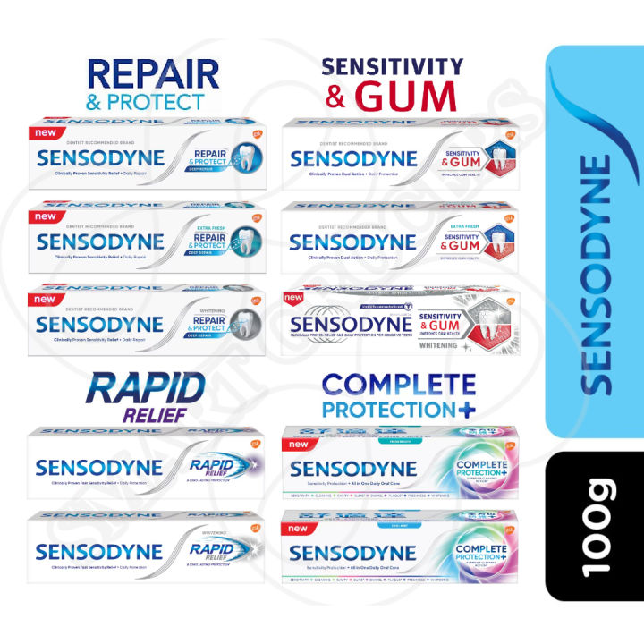 SENSODYNE Repair and Protect / Sensitivity and Gum / Rapid Relief ...