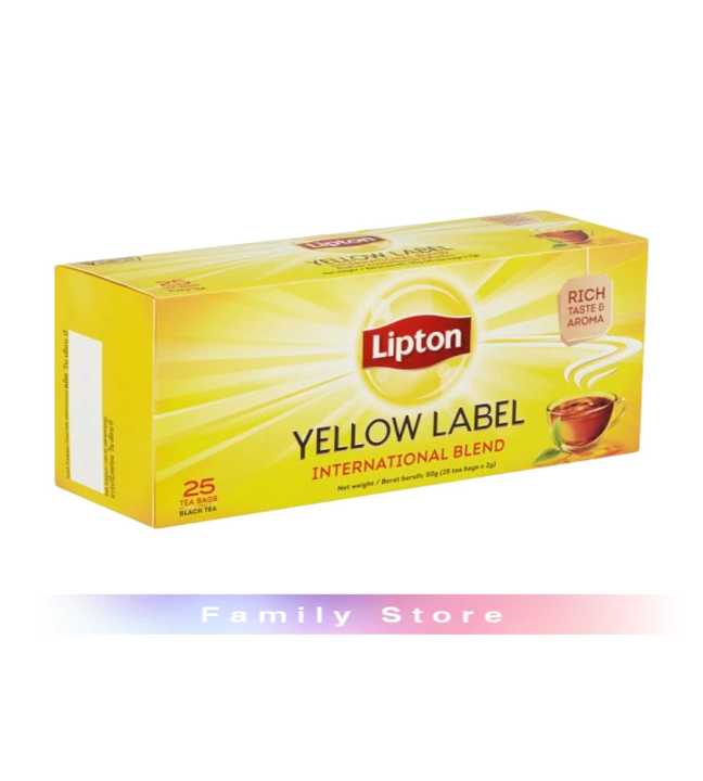 LIPTON YELLOW LABEL TEA 25'S | Lazada
