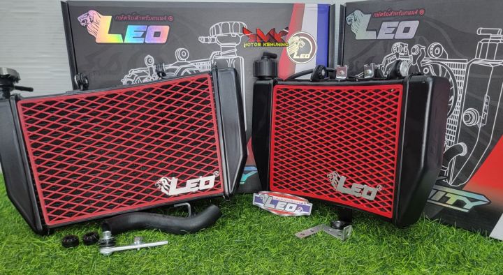 LEO RADIATOR DUAL FAN Y15 / RS150 RADIATOR 2 KIPAS RADIATOR RACING ...