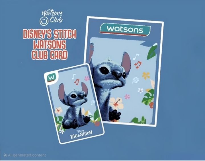 Watsons Club Watsons with TNG Watsons Disney Stitch Card 1pc | Lazada