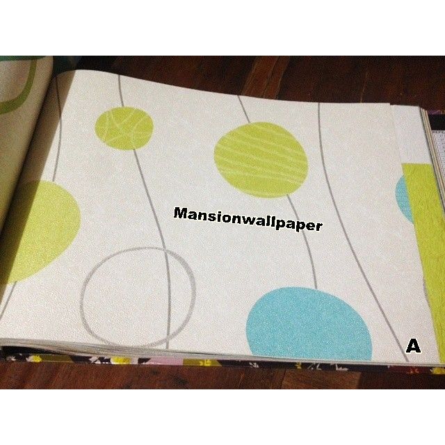 Wallpaper Dinding Lingkaran Bulat Warna | Lazada Indonesia